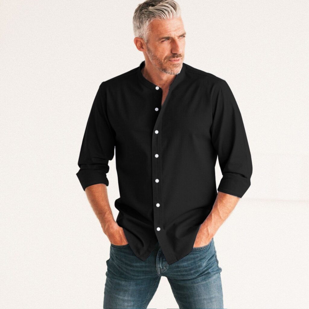 Ban collar shirt – Zero Point Shop BD